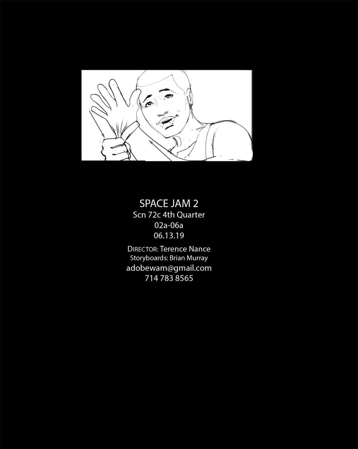 Storyboard Space Jam 2 Mobile – Murray Studios Adobewan