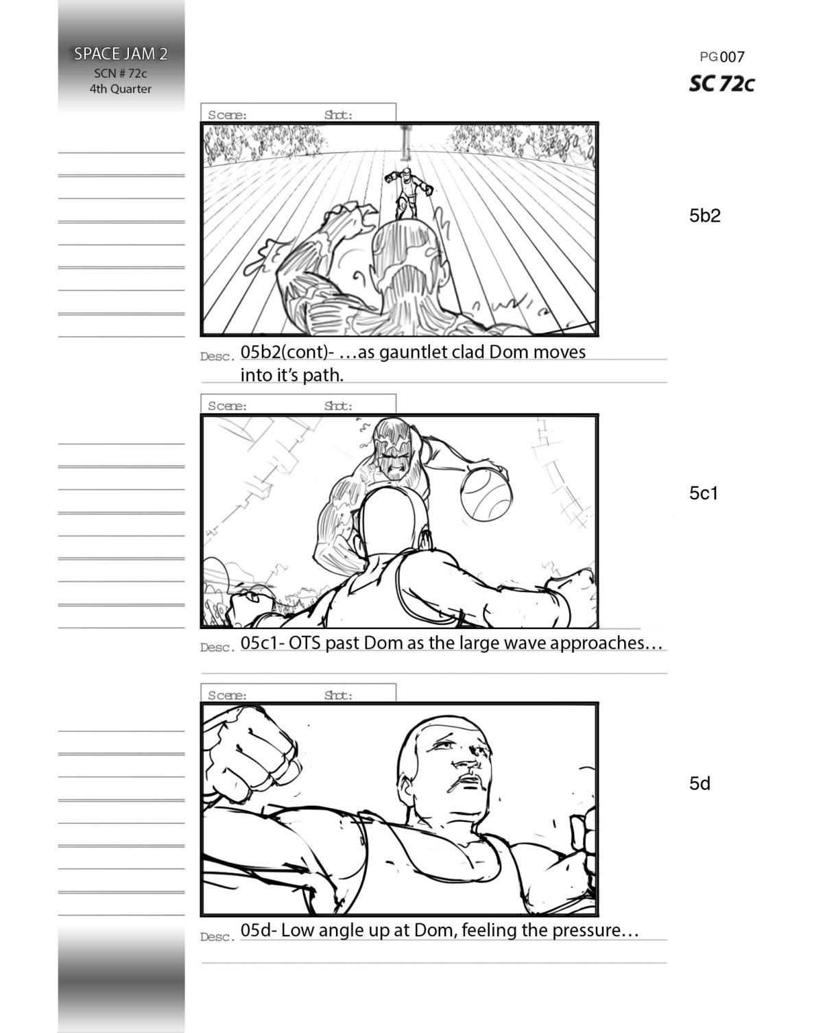 Storyboard Space Jam 2 Mobile – Murray Studios Adobewan