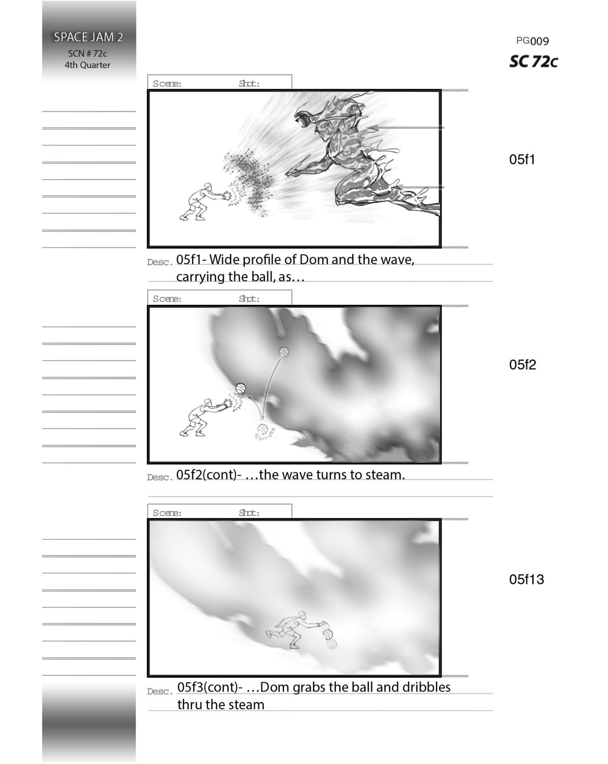 Storyboard Space Jam 2 Mobile – Murray Studios Adobewan