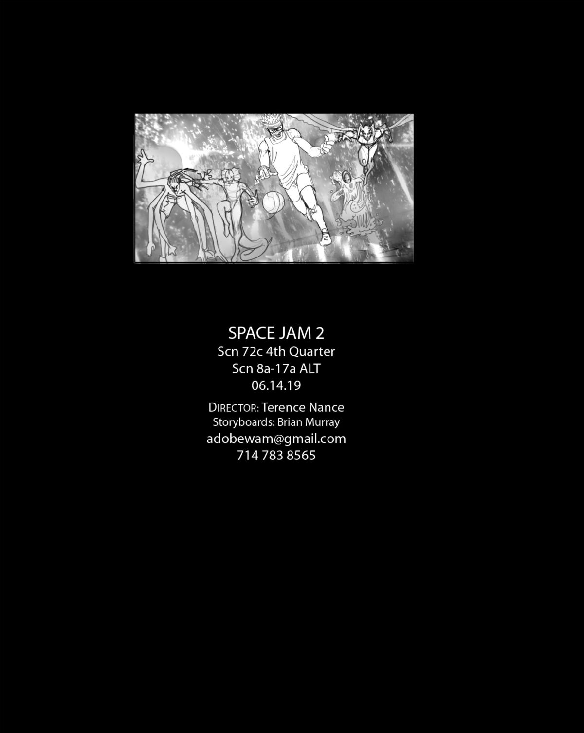 Storyboard Space Jam 2 Mobile – Murray Studios Adobewan